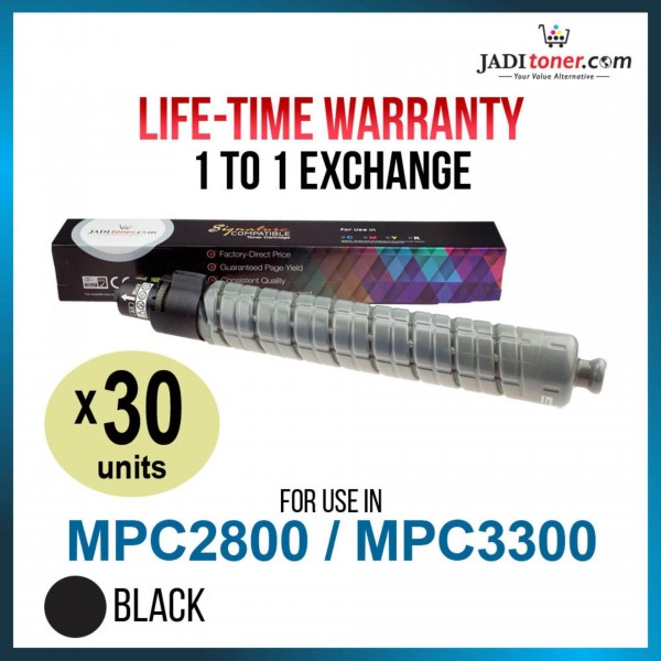 30 units Compatible Ricoh Black Toner Cartridge For Use in Ricoh ...