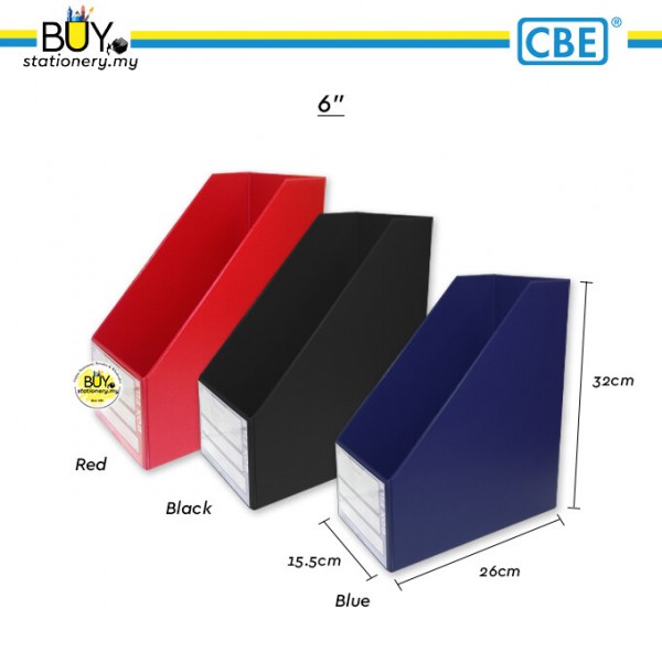 CBE PVC Box File/Magazine Holder 3”/4”/5”/6” - (1s/PCS) Purple 3inch ...