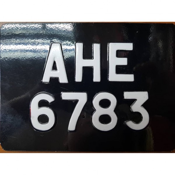 Motorcycle Stainless Steel Rear Number Plate / Plate Number Besi Number ...