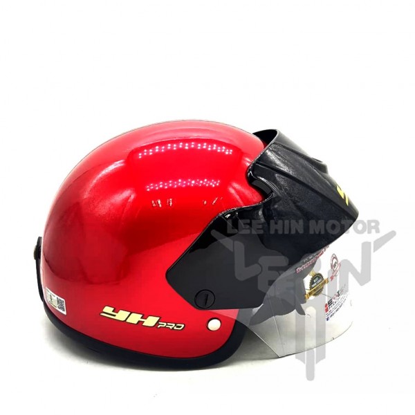 BEST QUALITY NEW YH Pro Lotte Cruiser SIRIM Approved Half Helmet Topi ...