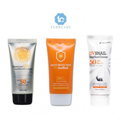 3W Clinic Intensive UV Sunblock Cream / Multi Protection UV Sun Block ...