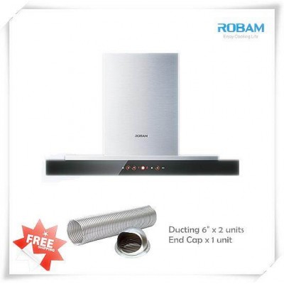 Robam A809 Chimney Hood + B716 2 Burners Glass Hob | PGMall