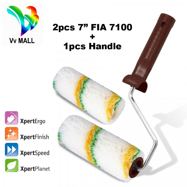 [1PCS FRAME HANDLE & 2PCS FIA7100 ROLLER REFILL] 7 inch Professional ...