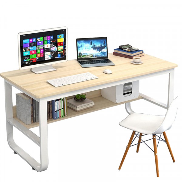 OKURA Modern Study Computer Laptop Desk Study Table With Book Shelf ...