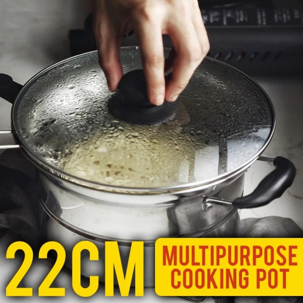 Aromate High Quality Kitchenware Korean 22cm Stainless Steel Pot ...