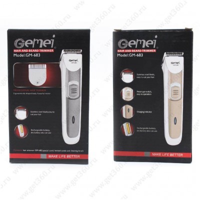 Gemei GM-683 Rechargeable Hair Trimmer | PGMall