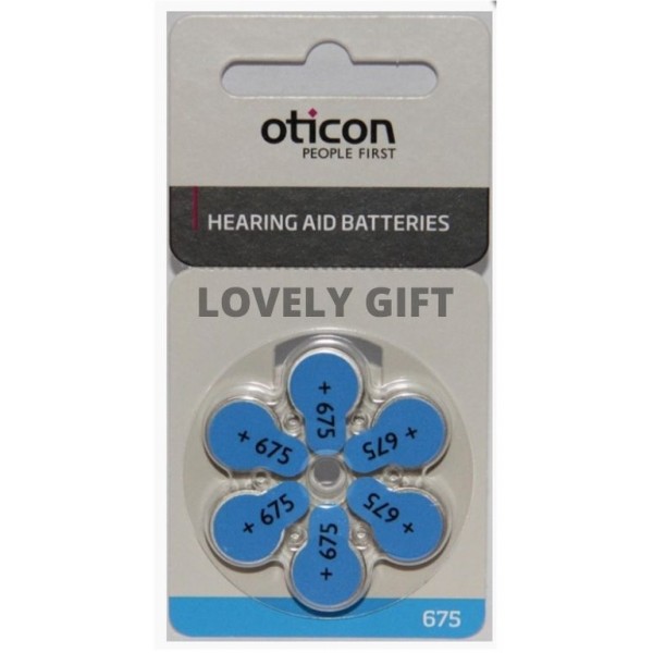 Oticon 5 packs of Hearing Aid Battery Bateri Alat Pendengaran Size 675 ...