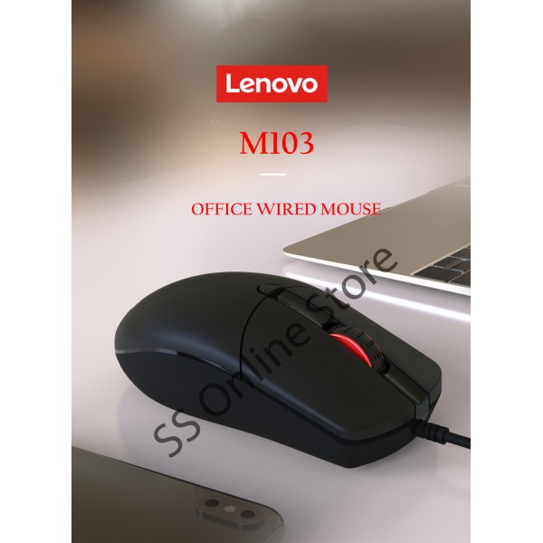 [SS ONLINE STORE] LENOVO M103 Wired 3D Optical USB Gaming Mouse Office ...