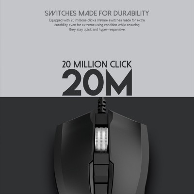 [SS ONLINE] FANTECH X14 Titan Gaming Mouse Wired Mouse Gaming Silent ...