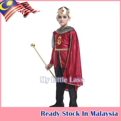 Kids Halloween Lord Prince Noble King Honorable Prince Cosplay Costume ...