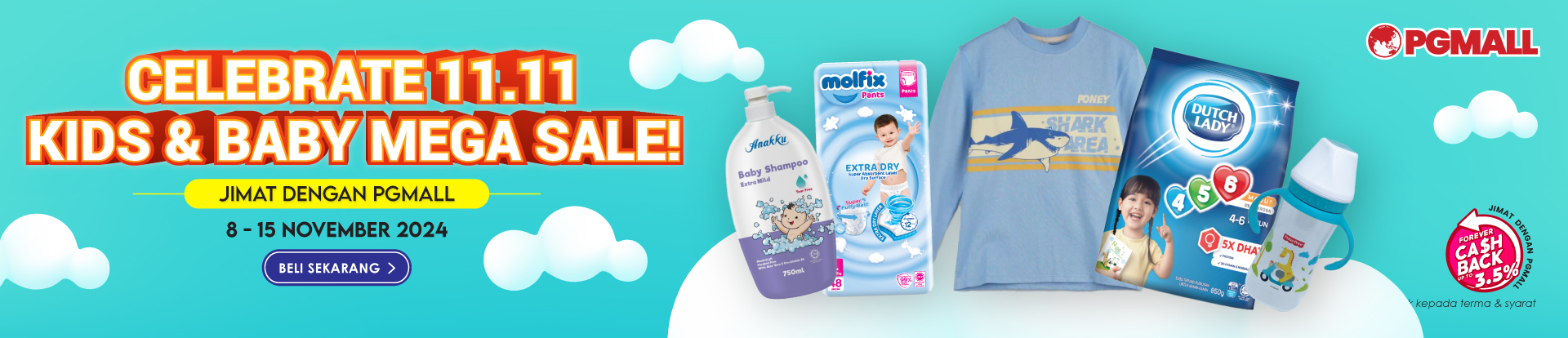 Celebrate 11.11 Kid and Baby Mega Sale!