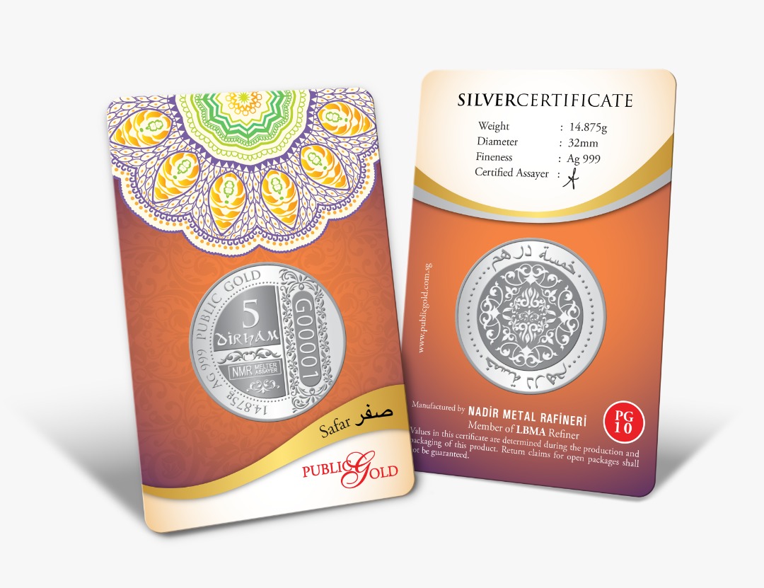 Public Silver LBMA 5 Dirham 14.875g (Ag 999) 3 IN 1-SET (Total 15 ...