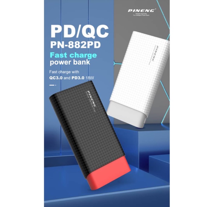 ph&co | PC Depot. PINENG 20000mAh POWER BANK BLACK/WHITE PN-882PD