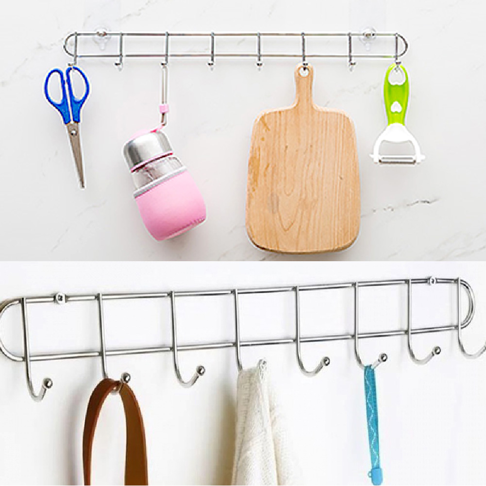 Vv MALL Perfect Clothes Wall HOOK HANGER - 10 Hook | PGMall