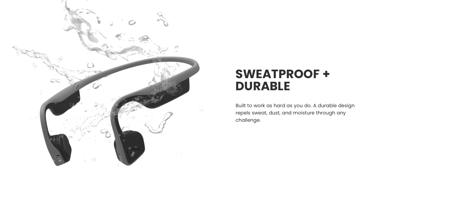 AFTERSHOKZ Titanium - Wireless Bone Conduction Open-Ear Sport ...