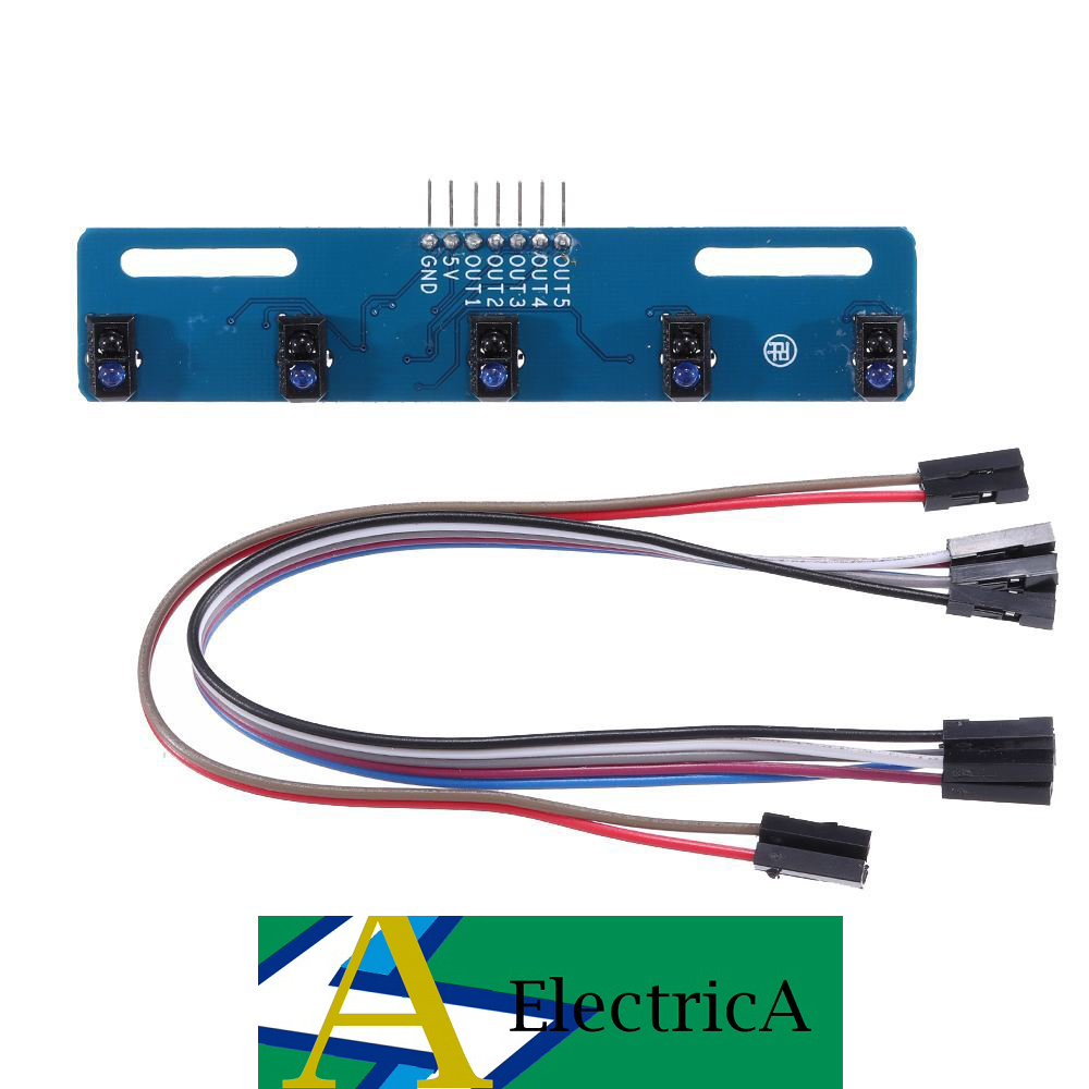 5 Channel Infrared Reflective PIR Sensor Module Tracking Intelligent ...