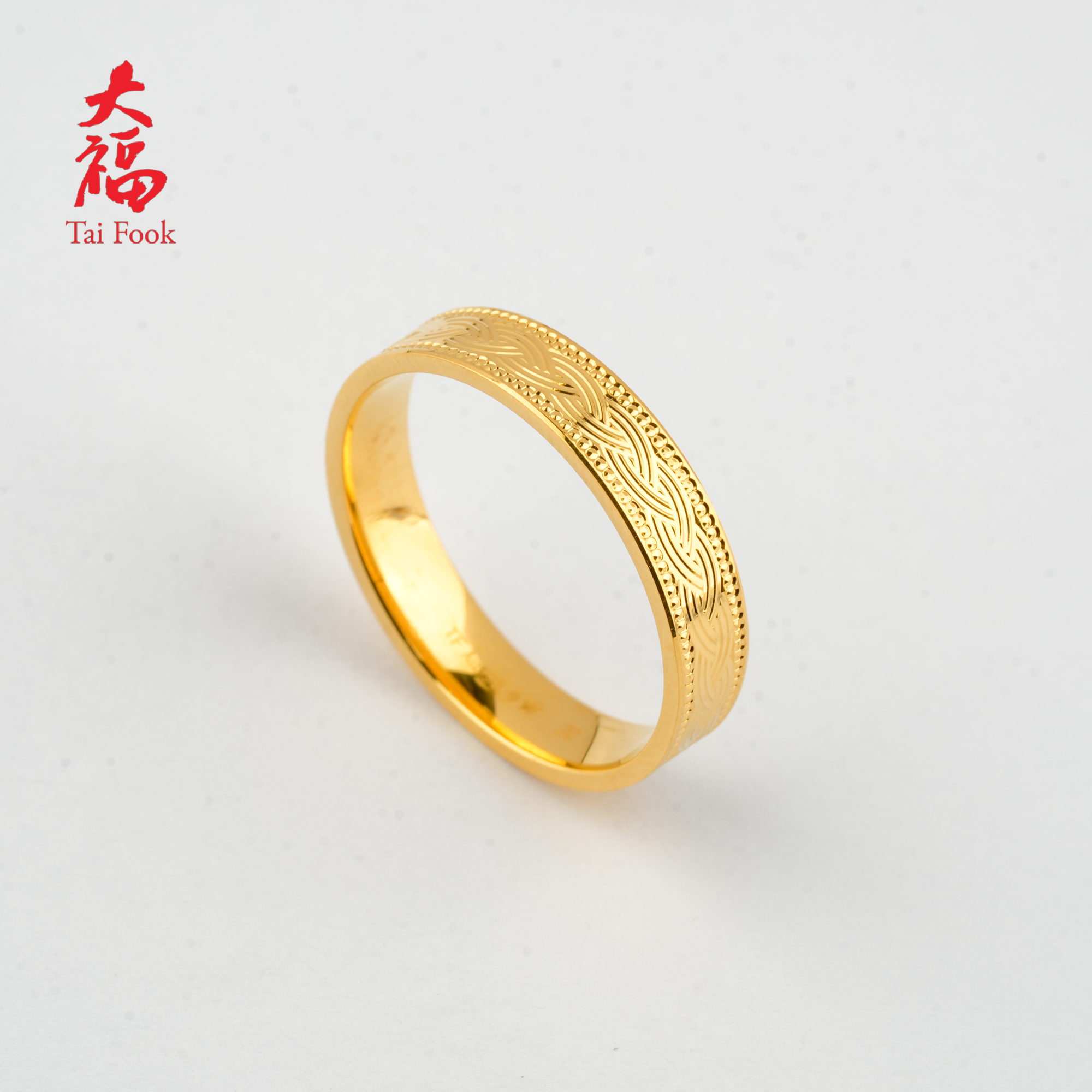 TaiFook 999 Gold Jewellery Solid Ring 大福金饰999黄金 戒指 PGJR180809 Gold 6 ...